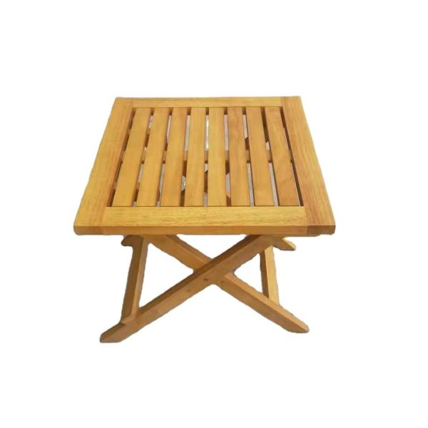 Quality Modern Design Small Folding Garden Rubber Wood Table for Patio Outdoor Coffee Drinks Mail Packing Modern Style for sale