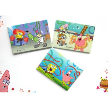 Decorative SpongeBob Picture Fridge Magnets with Rubber Magnet , Iron , Printing