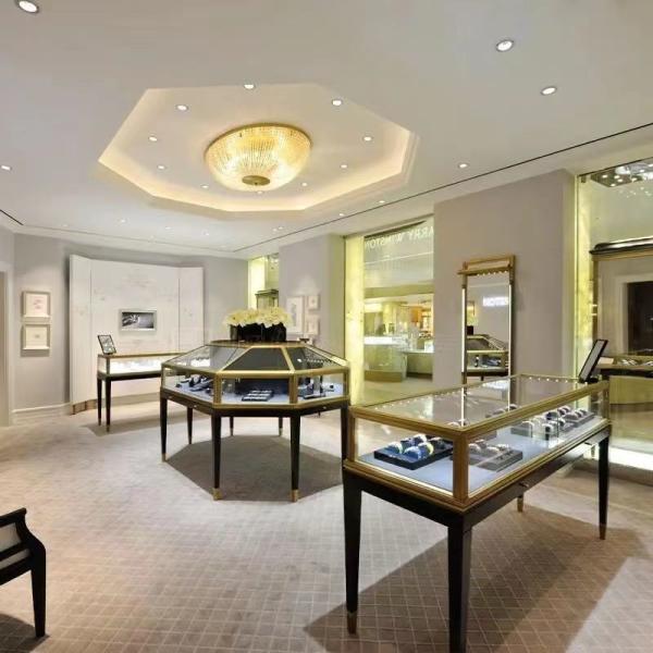 Quality Versatile Luxury Jewelry Counter Showcase Countertop Display Case Anti Rust for sale