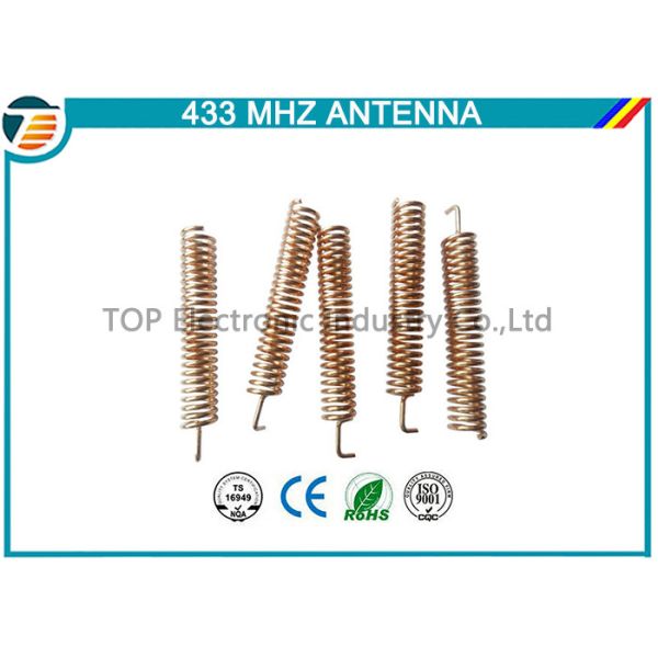 Quality 433Mhz Helical Spring Coil Cooper Antenna With Right Angle Connector,2 dbi inner for sale