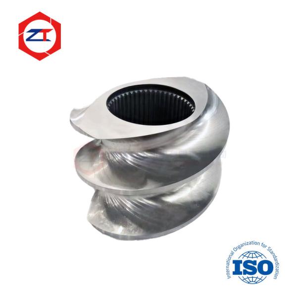 Quality Twin screw Extruder Elements ZSK Φ92mm Screw Segment Dual Alloy for Plastic for sale