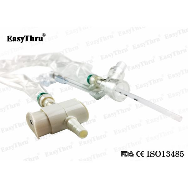 Quality Nontoxic PVC Closed Suction Tube , Multipurpose Inline Trach Suction for sale