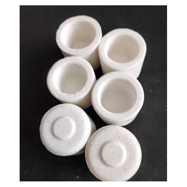 Quality 1.7g Bulk Density Ceramic Crucible Perfectly Designed for Carbon Sulfur Analyser for sale