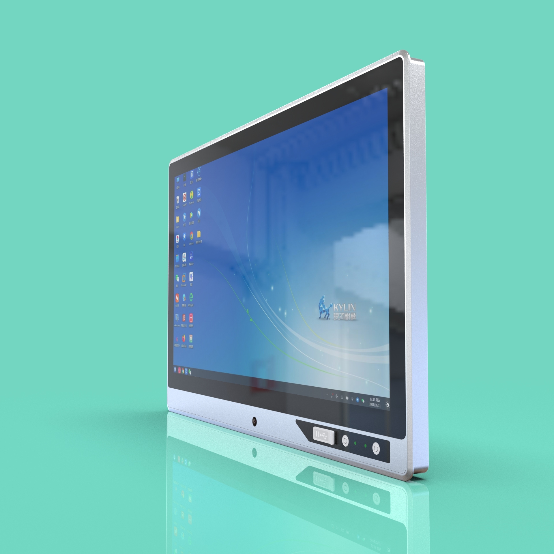 Quality 21.5" Flush Mount Windows Industrial Touch Panel PC for sale