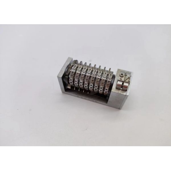 Quality 8 Digit High Quality All Steel Letterpress Numbering Machine 4X8 Roman Backward for sale