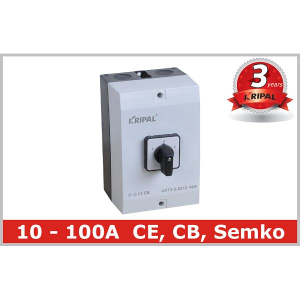Quality Manual Operated Generator Voltage 3 Pole Rotary Switch Selector ,12 Position for sale