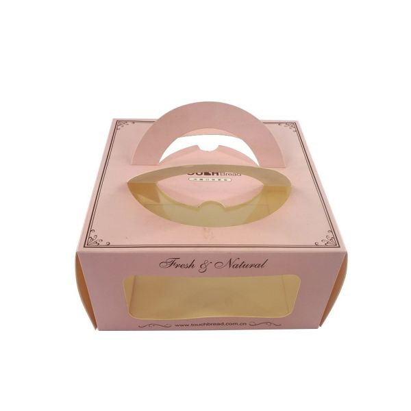 Quality Printing Cardboard Personalized Cake Boxes Transparent Window for sale