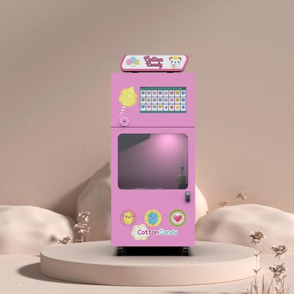 Quality 220V 110V Automatic Cotton Candy Vending Machine OEM Brushless Burner for sale