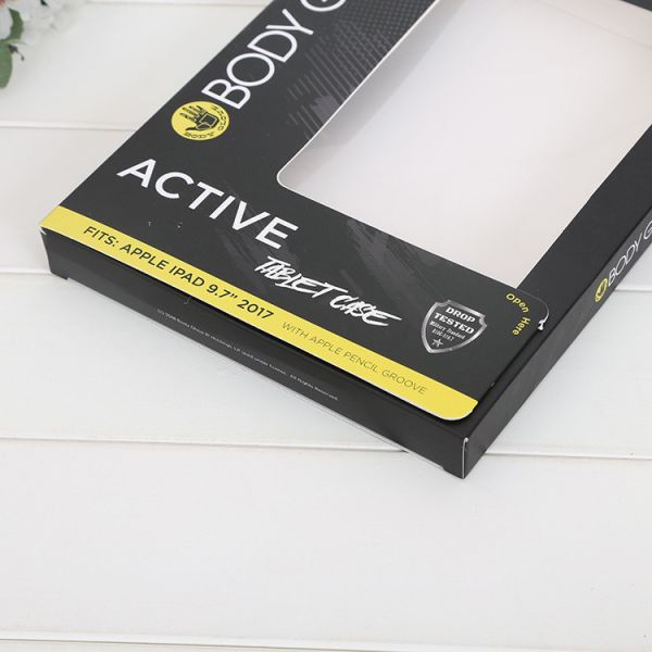 Quality Window Black Card Electronic Product Box Folding CMYK 4 Color Offset Printing for sale