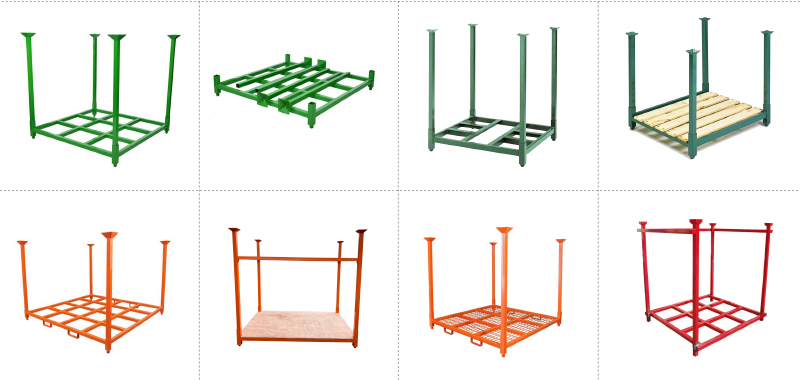 Pallet Stacking Rack for Canvas Textile Rolls Fabric