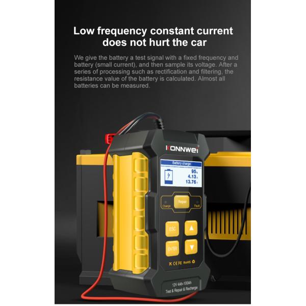 Quality MCA 100Ah OBD2 EOBD Protocol Car Battery Tester For 12V Vehicles for sale