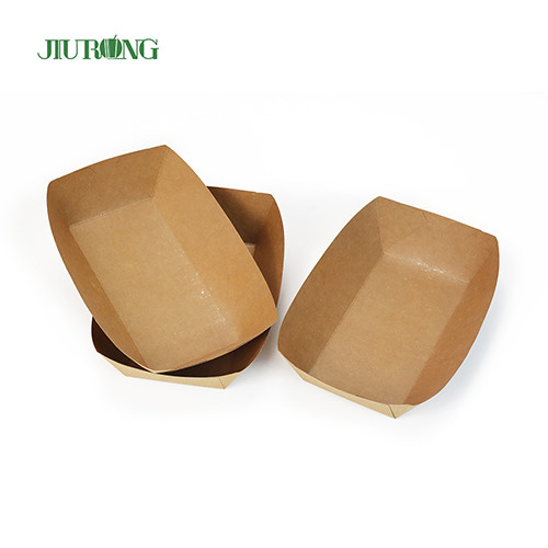 Quality BSCI Custom Printed Biodegradable Paper Container For Hot Dog Hamburger for sale