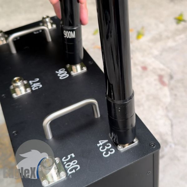 Quality Portable Drone Jammer Backpack 300W 350W 2.5KM Mobile Signal Jammer Device for sale