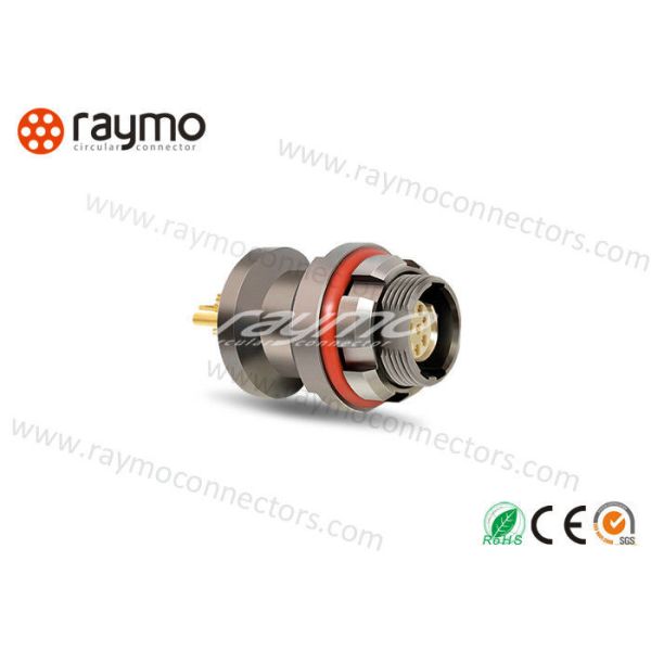 Quality Push Pull Industrial Plugs Connectors Multiple Pin Threaded Coupling Alternate Insert Positioning for sale