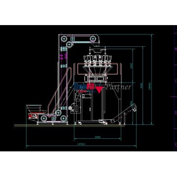 Quality Multihead Weigher Packing Machine for Baby Carrot VFFS Bag Maker Packing System for sale