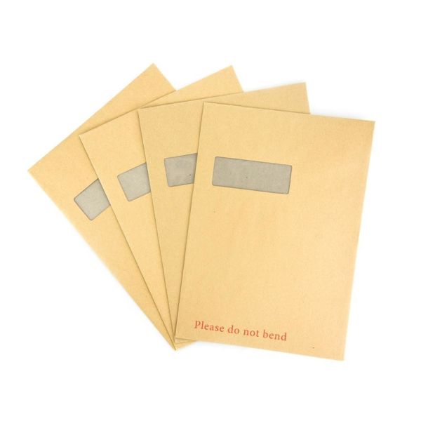 Quality Protective Packaging Custom Pocket Envelope with Kraft Ace Paper and Grey Board for sale