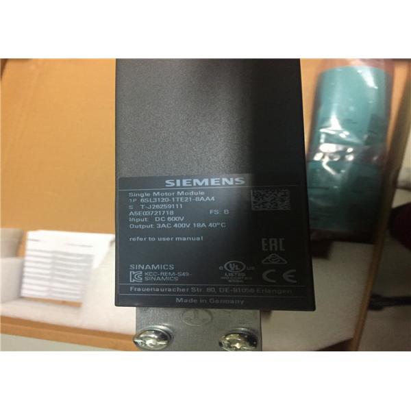 Quality Siemens 6SL3120-1TE21-8AA4 Variable Frequency Inverter SINAMICS S120 for sale