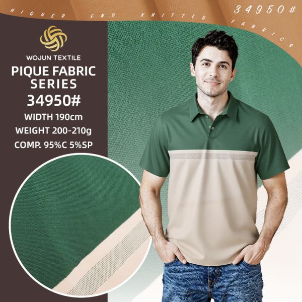 Quality 190cm Wide Striped Cotton Pique Fabric: Stretch Texture for Brands for sale