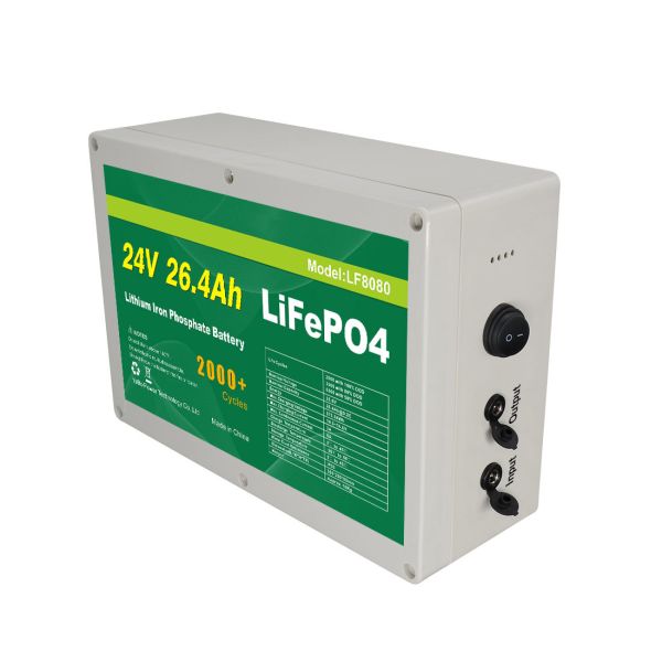 Quality IP55 LFP Lifepo4 Lithium Battery 26.4Ah 675.84Wh Plastic Casing for sale