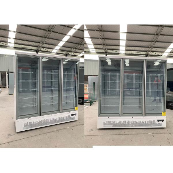 Quality EC Fan 3 Glass Door Merchandising Freezer Enery Saving for sale