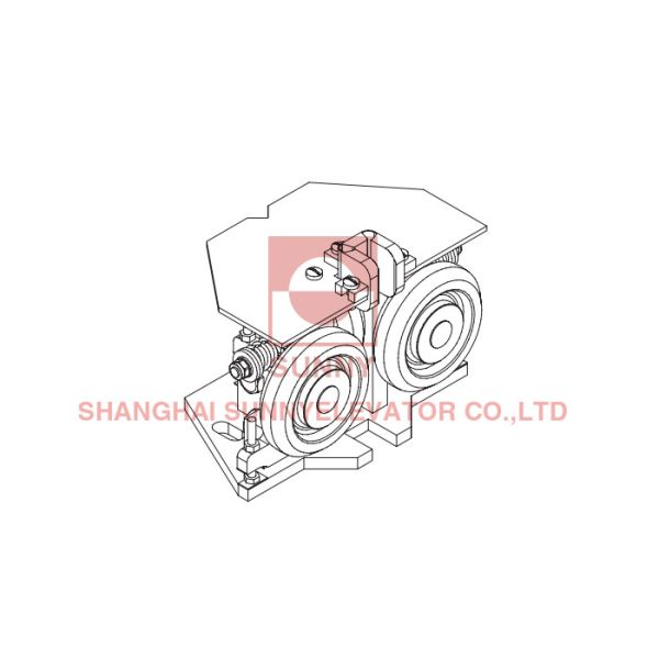 Quality 10m/S Elevator Roller Guides Shoes For Medium High Speed Lifts for sale