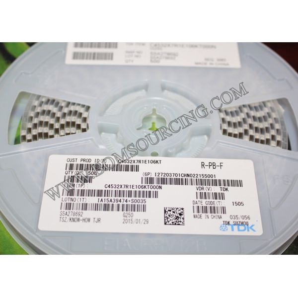 Quality MLCC Multilayer Ceramic Chip Capacitors 4532/1812 Size C4532X7R1E106KT000N for sale