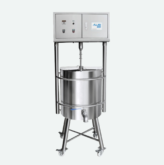 Quality Stainless Steel Mixing Tank Heating Raw Material Mascara Homogenizer Lipstick for sale