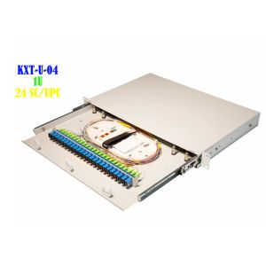 Quality Industrial 24 Port Outdoor Fiber Optic Patch Panel Wall Mount 1U SC UPC for sale