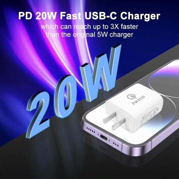 Quality 12V 1.67A Phone GaN Fast Charger Quick Charge 3.0 High Powered for sale