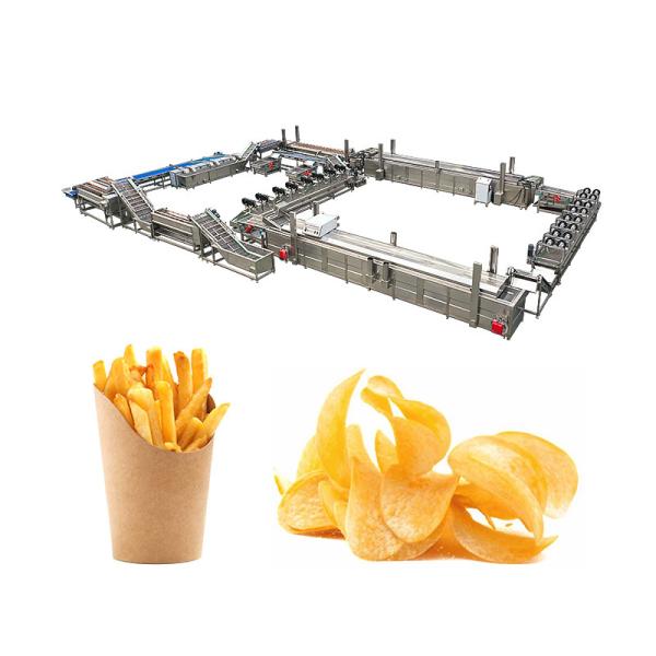 Quality 300kg/h Capacity Fully Automatic Potato Chip Making Machine Washing fruits vegetables for sale