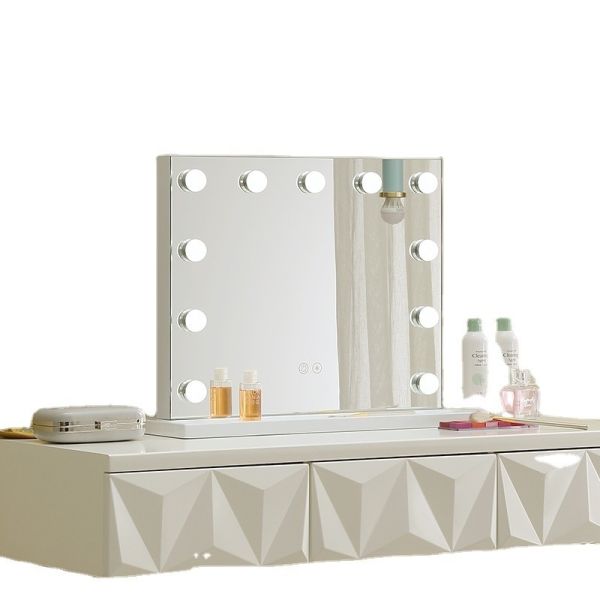 Quality Small LED Bulbs Makeup Mirror With Lights Luxury Tabletop Led Bathroom Vanity Mirror for sale