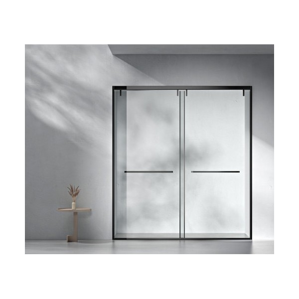 Quality Stainless Steel, Bathroom Shower Room,Double Sliding Door, Slider Door,Matt Balck for sale