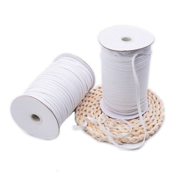 Quality White Flat 100m/Roll 5mm Macrame Cord Rope for sale