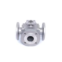 Quality PN16 PN25 PN40 3 Way WCB Flange End Ball Valve for sale