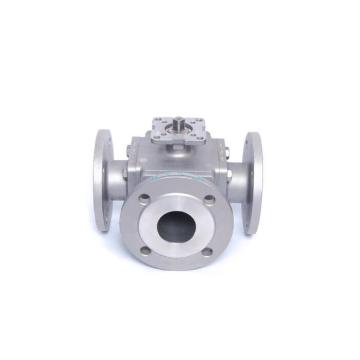 Quality PN16 PN25 PN40 3 Way WCB Flange End Ball Valve for sale