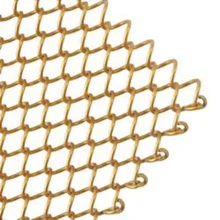 Quality Stainless Steel Ring Mesh Curtain With 2.2kg/m2 Weight for sale