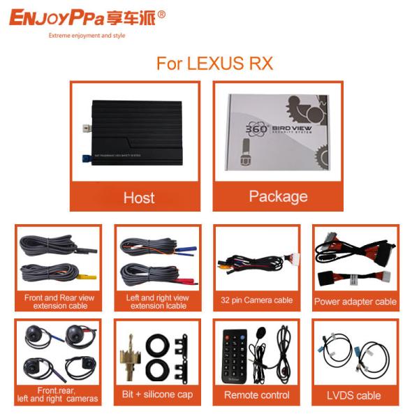 Quality Loop Recording 360 Surround View Camera System Car For Lexus Parking Assistance for sale