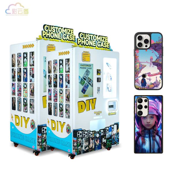 Quality Samsung Compatible Phone Case Printing Vending Machine with Variable Ink Droplet for sale