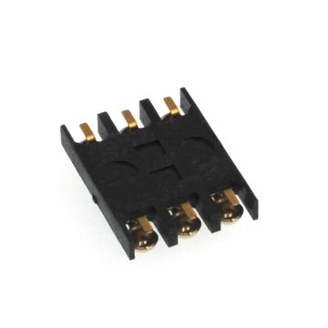 Quality Spherical Shrapnel 6 Pin SIM Card Socket Connector SMT 1.5mm 2.0mm Height for sale