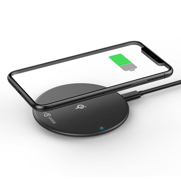 Quality ABS 7mm 3 Coils Qi Wirelss Charging Pad , 10W Wireless Charging Phone Pad White for sale