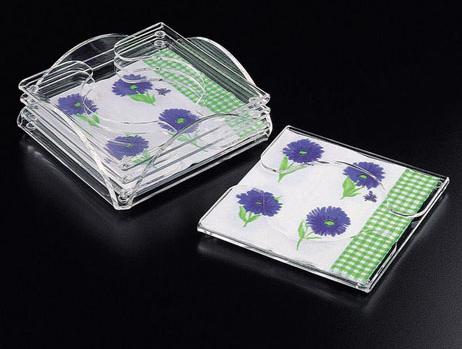 Quality High Quality Acrylic Coasters With Napkin Inserts With Reasonable Price for sale