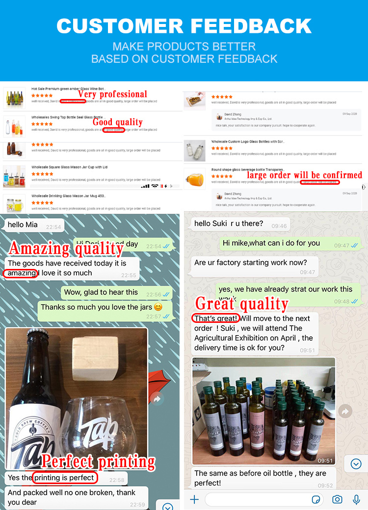 Easy Transport 330ml 500ml 12 Oz Glass Beer Bottle for Home Brew