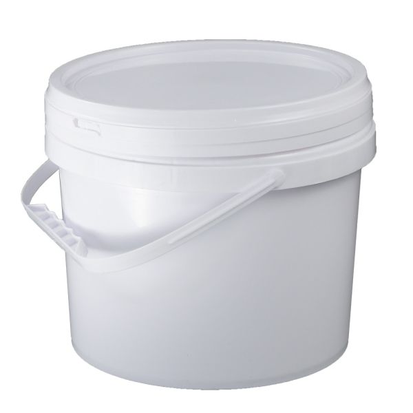 Quality CMYK White 5 Gallon 20 Litre Paint Bucket With Lid Plain Lacquered for sale