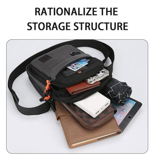 Quality Custom Color Logo Cycling Messenger Bag Men's Shoulder Sling Bag for sale