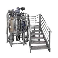 Quality Vacuum Making Mixer Machine Emulsifying Homogenizer Tank SUS304/316 Large mixing and emulsifying machinery for sale
