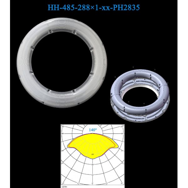 Quality LED Optical Plate φ285.39 mm | 288pcs 3030/2835 | T5 Beam | Enhanced Light Output for Garage Fixtures for sale