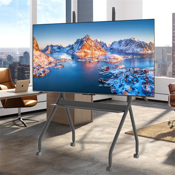 Quality Y900 49in - 75in Mobile TV Stand Trolley Home Display Mobile Trolley Fit For LED LCD OLED for sale
