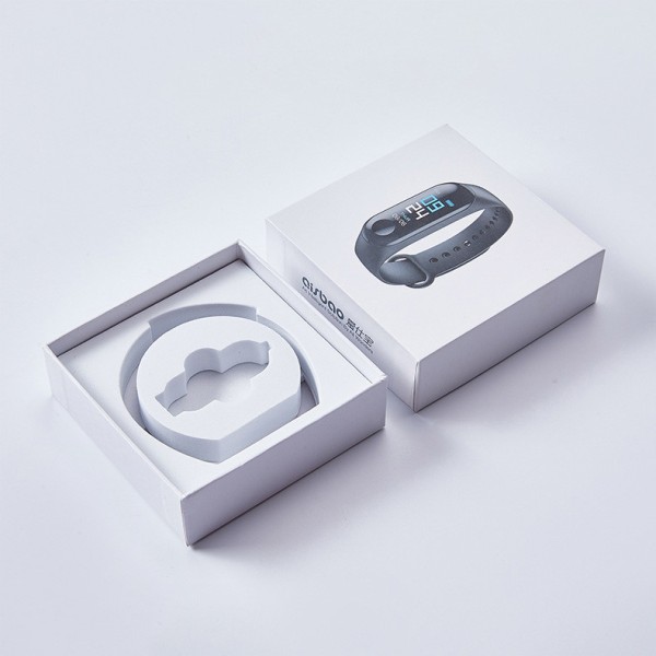 Quality Smart Bracelet Electronics Packaging Box Paperboard Recycled Materials CMYK for sale