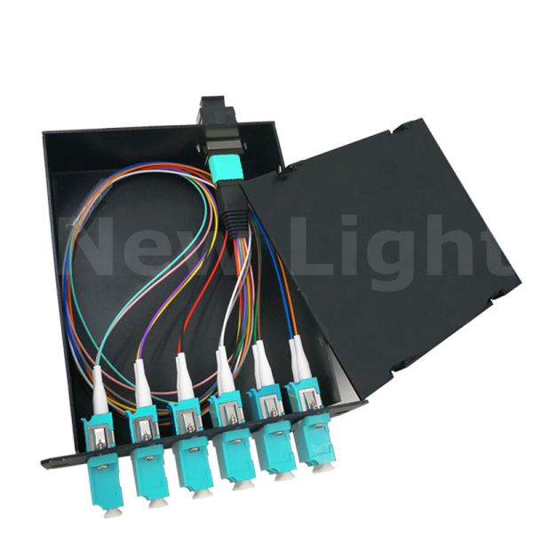 Quality 12 Cores MPO Cassette Module 19 Inch Fiber Optical Distribution Frame Multi Mode for sale