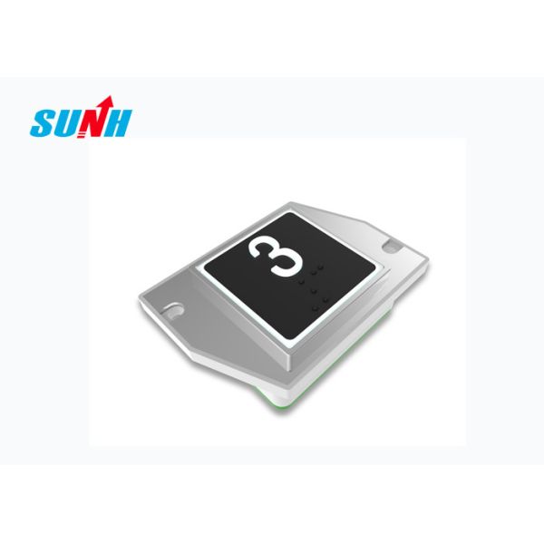 Quality Chrome Elevator Push Button Square Shape With DC24V / DC12V White Light for sale